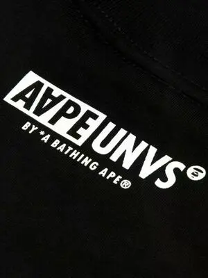 AAPE BY *A BATHING APE Aapeunvs Moonface Graphic-print T-shirt - Black