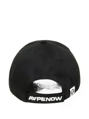 AAPE BY *A BATHING APE Logo-patch Cap - Black