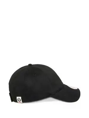 AAPE BY *A BATHING APE Logo-patch Cap - Black
