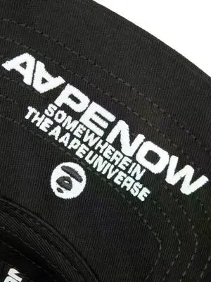 AAPE BY *A BATHING APE Logo-patch Cap - Black