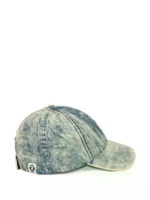 AAPE BY *A BATHING APE Moonface Denim Cap - Blue