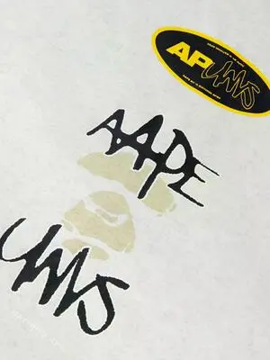 AAPE BY *A BATHING APE Moonface Logo-print T-shirt
