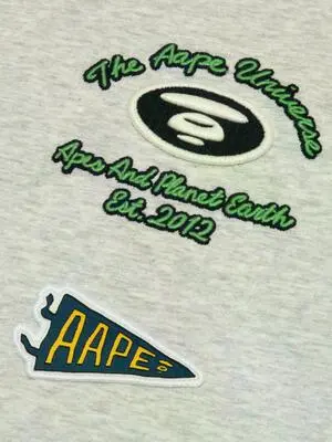 AAPE BY *A BATHING APE Patch-detail T-shirt - Grey