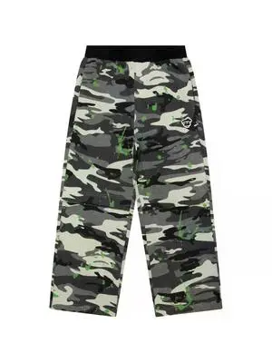 AAPE BY *A BATHING APE Camouflage-pattern Track Pants Grey