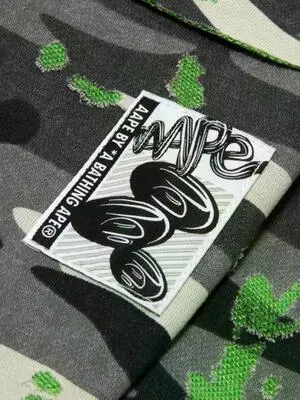 AAPE BY *A BATHING APE Camouflage-pattern Track Pants - Grey