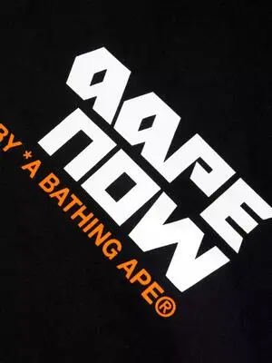 AAPE BY *A BATHING APE Moonface Logo-patch T-shirt
