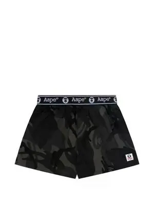 AAPE BY *A BATHING APE Moonface Camo-print Boxers - Black