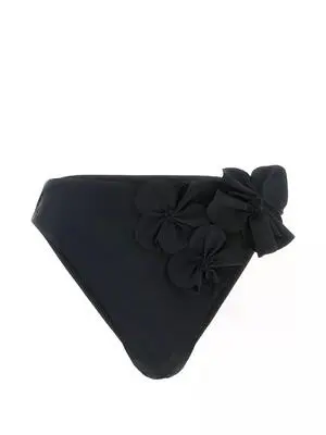 Goldbergh Reina Floral-appliqué Bikini Bottom - Black