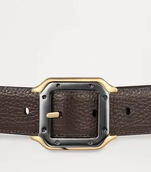 Cartier Leather Reversible Santos De Belt