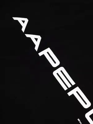 AAPE BY *A BATHING APE Logo-print Hooded Jacket - Black