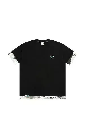 AAPE BY *A BATHING APE Logo-detail T-shirt - Black