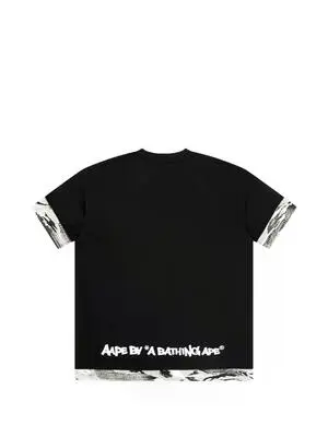 AAPE BY *A BATHING APE Logo-detail T-shirt - Black