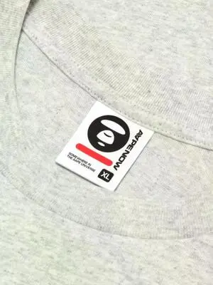 AAPE BY *A BATHING APE Moonface Heart-patch Long-sleeve T-shirt