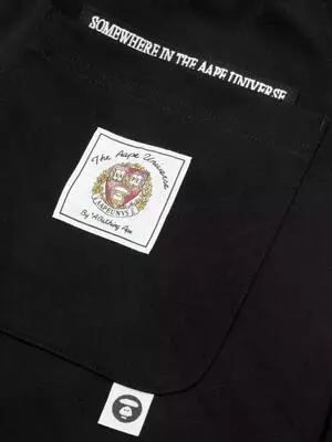 AAPE BY *A BATHING APE Logo-patch Relaxed Fit Shorts