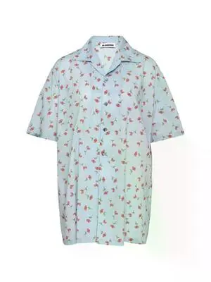 JIL SANDER Floral-print Short-sleeved Shirt