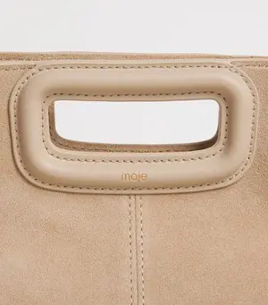 Maje Suede Fringed M Bag