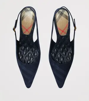 Burberry Slingback Kitten Heels