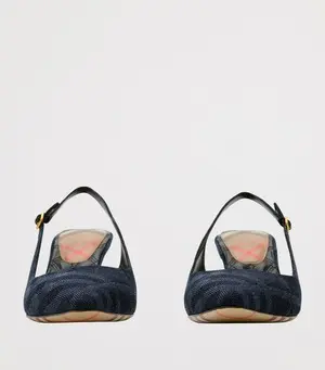Burberry Slingback Kitten Heels