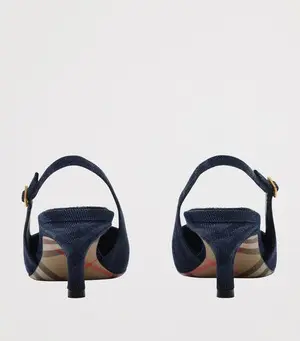 Burberry Slingback Kitten Heels