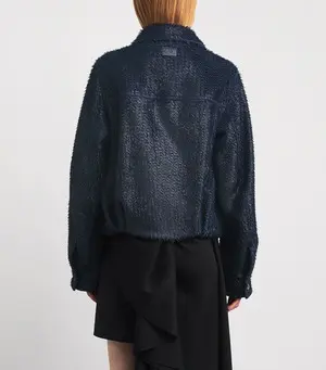 Loewe Lamb Leather Fringe Jacket