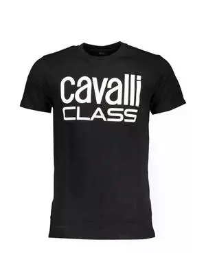 Roberto Cavalli Logo-print Crew-neck T-shirt - Black