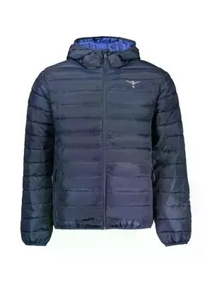 AERONAUTICA MILITARE Quilted Hooded Jacket - Blue