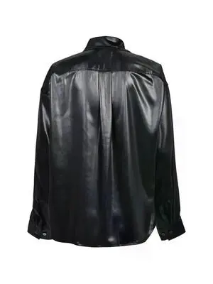 BREATH Script Logo Coated Long-sleeve Shirt