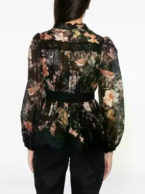 Zimmermann Carousel Floral-print Blouse
