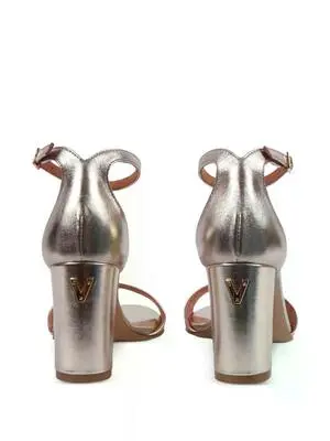 VIA ROMA 15 Metallic-effect Sandals