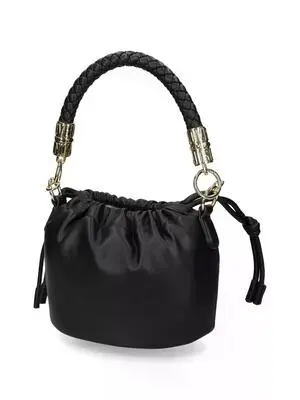 Moschino Logo-embossed Shoulder Bag With Braided Handle