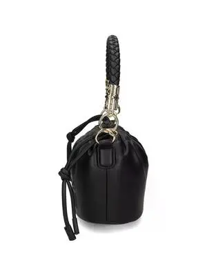 Moschino Logo-embossed Shoulder Bag With Braided Handle