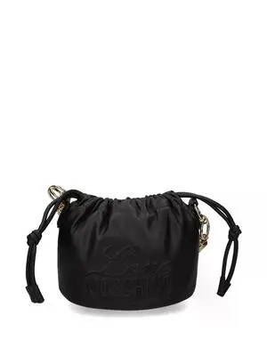 Moschino Logo-embossed Shoulder Bag With Braided Handle