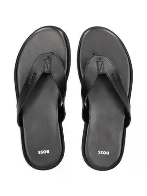 BOSS Logo-embossed Thong Sandals