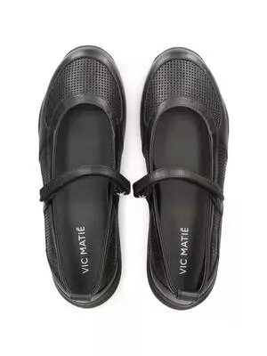 VIC MATIE Perforated Leather Ballet Flats
