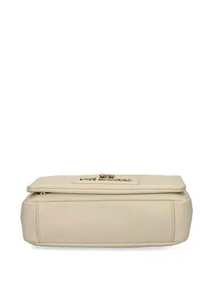 Moschino Logo-plaque Knotted Shoulder Bag - Neutrals