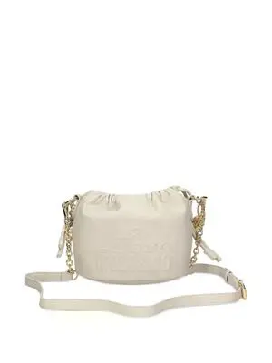 Moschino Embossed-logo Shoulder Bag With Braided Handle