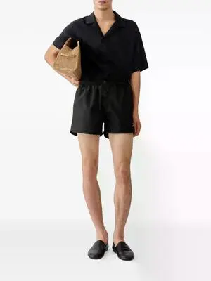Jacquemus Logo-embroidered Swim Shorts - Black
