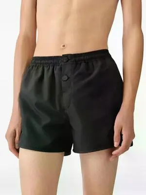Jacquemus Logo-embroidered Swim Shorts - Black