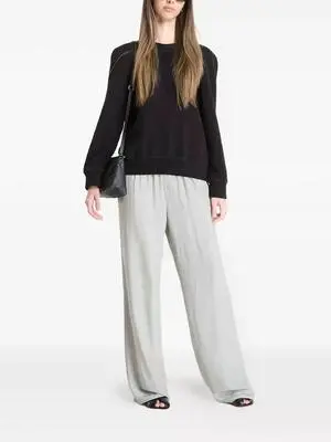 MAISON MARGIELA Logo-embroidered Ribbed-trim Sweatshirt