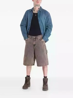 DIME Classic Denim Shorts - Brown