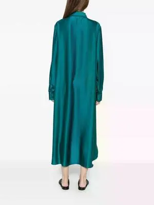 SILKYLICIOUS Nigora Shirt Dress - Green