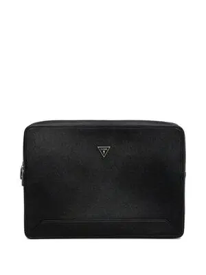 Guess Logo-plaque Documents Bag - Black