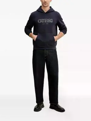 Guess Logo-embroidered Hoodie