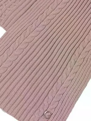 Guess Cable-knit Ribbed Scarf