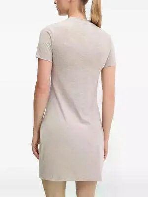 Guess Logo-embroidered Short-sleeve Dress