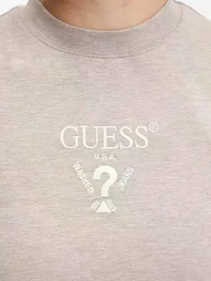 Guess Logo-embroidered Short-sleeve Dress