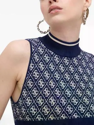 Guess Monogram-pattern Sleeveless Top