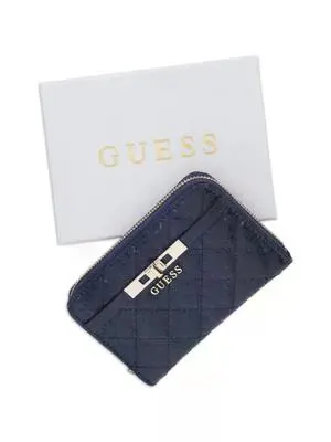 Guess Quilted Logo-embossed Wallet