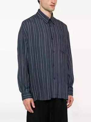 ROLD SKOV Slit Striped Shirt