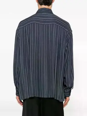 ROLD SKOV Slit Striped Shirt